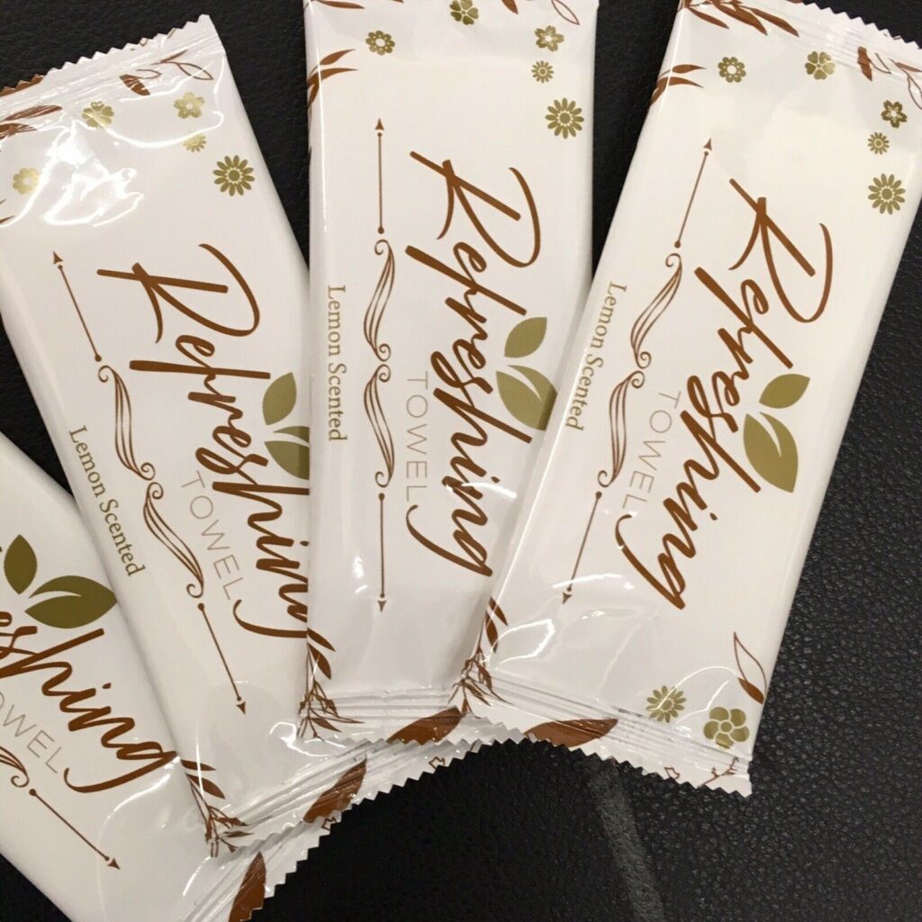 Luxury Lemon Scented Restaurant Face & Hand Wet Wipe – Yas International
