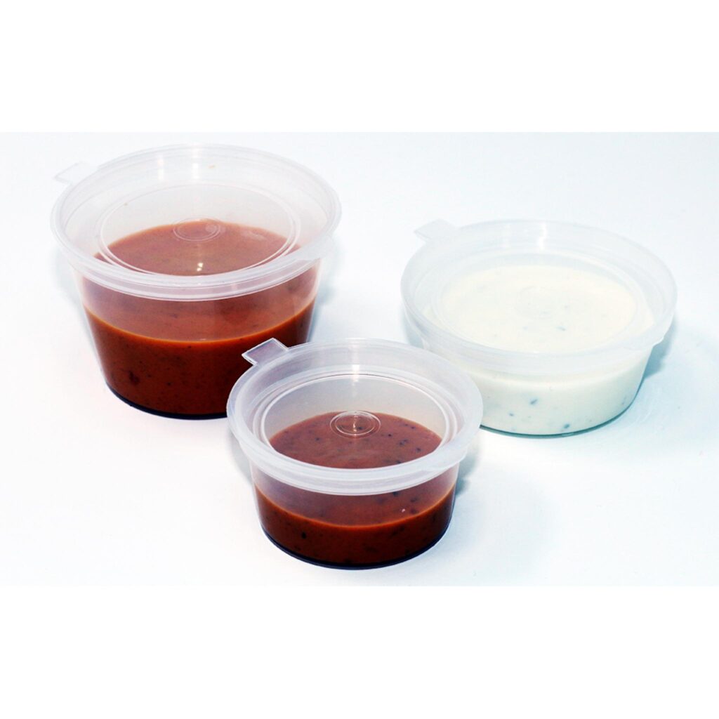 Hinged 2oz Clear Plastic Chutney Cups With Lids – Yas International